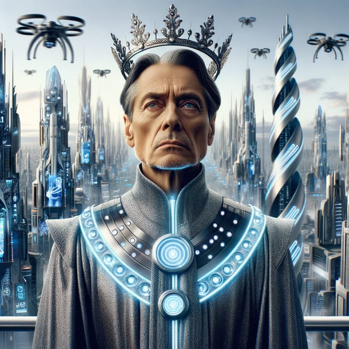 The King of Science Empire | Futuristic Innovator | AI Art Generator ...