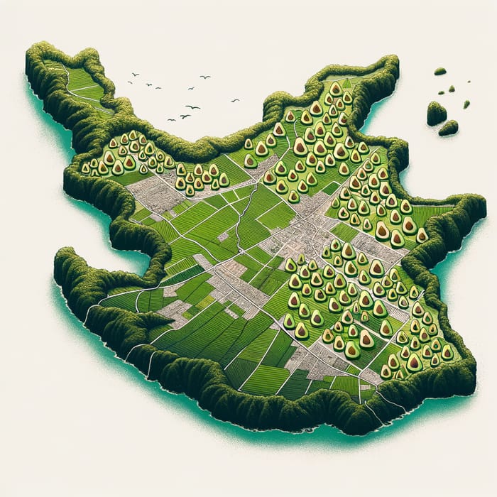 Avocado Farming Zones in Tepoztlán, Mexico | AI Art Generator | Easy ...