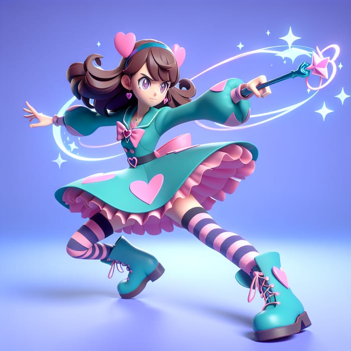 Dynamic Anime Character in Interdimensional Battle Pose | AI Art ...