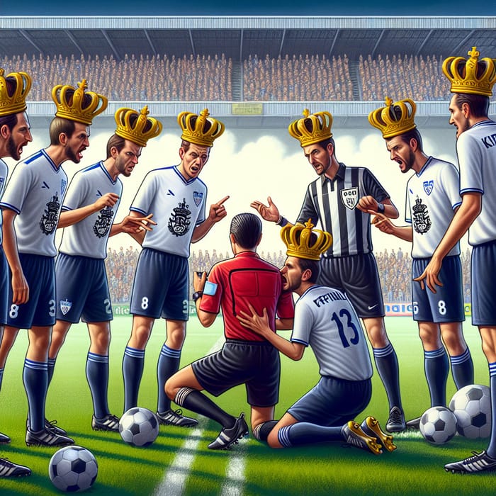 Real Madrid Soccer Team Alleged Referee Influence Incident | AI Art ...