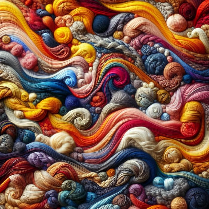 Symfonie Yarn Abstract Texture | Luxury Fiber Art | AI Art Generator ...