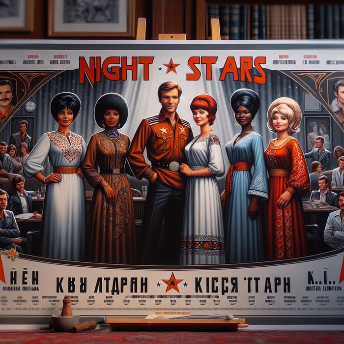 Night Stars Quartet in Soviet-Style Costume Ensemble | AI Art Generator ...