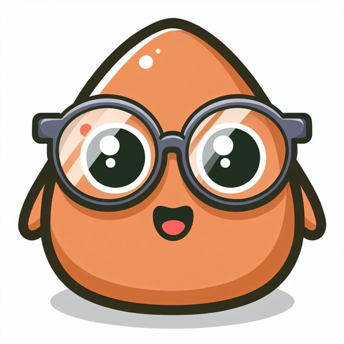 Pou with Glasses - Cute Character Image | AI Art Generator | Easy-Peasy.AI