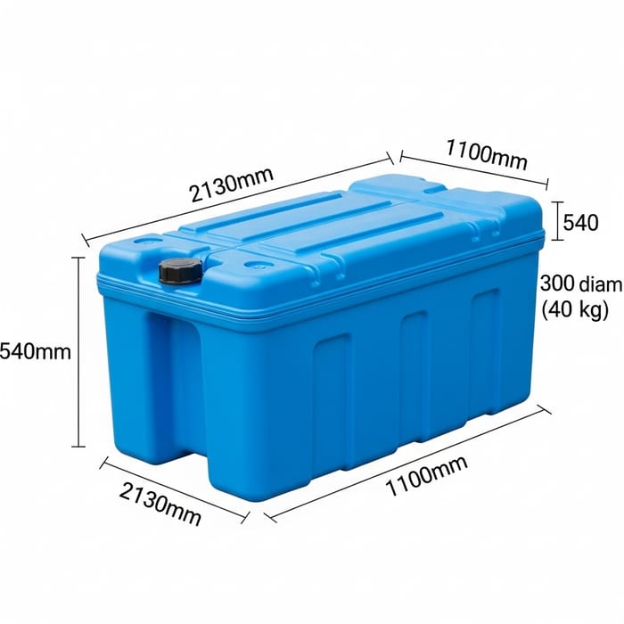 Blue PE Storage Container for Water & Diesel - 1000L | AI Art Generator ...