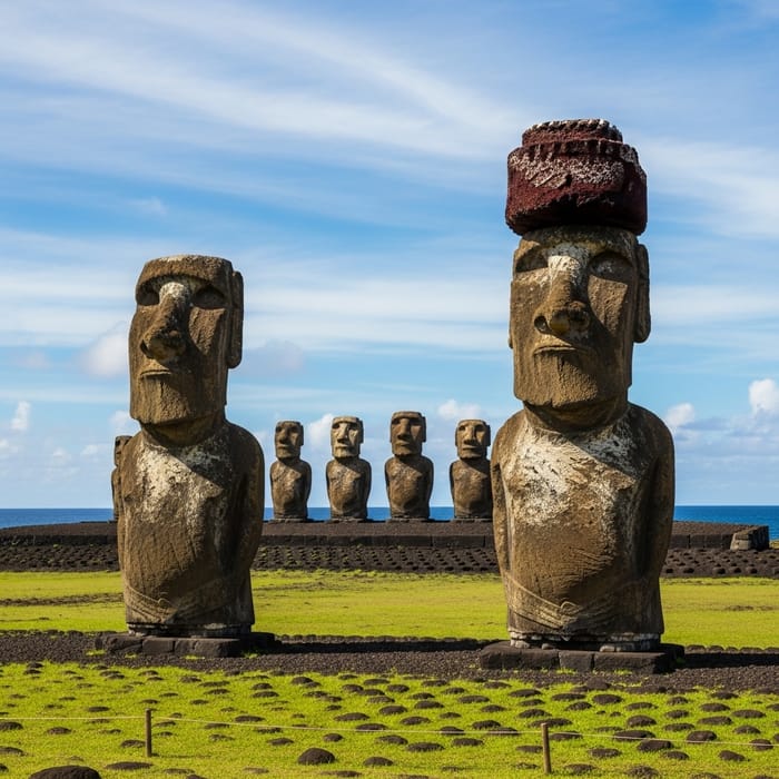 Moai Statues, Easter Island | AI Art Generator | Easy-Peasy.AI