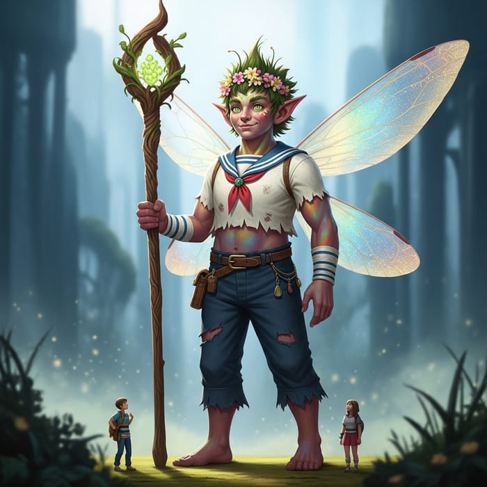 Jack the Giant Sprite: A Colorful Marvel | AI Art Generator | Easy-Peasy.AI