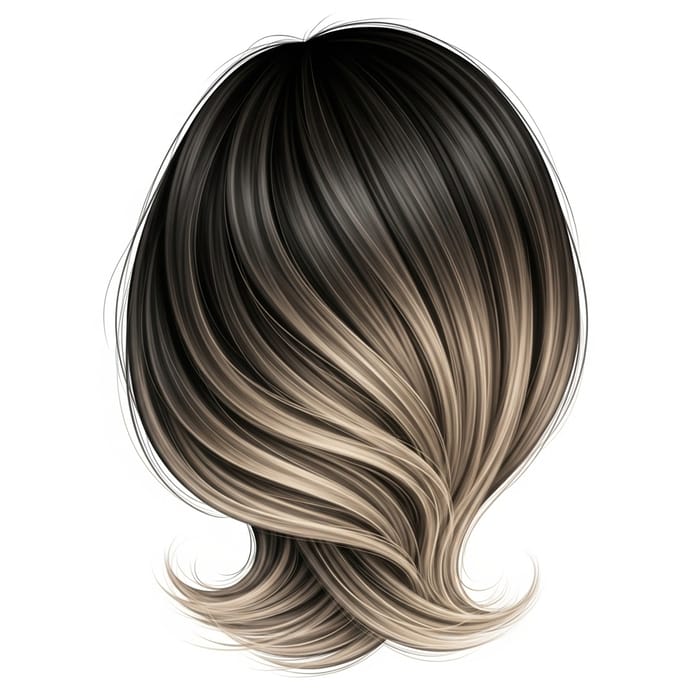 Ombré Hair Trend | Abstract Representation | AI Art Generator | Easy ...