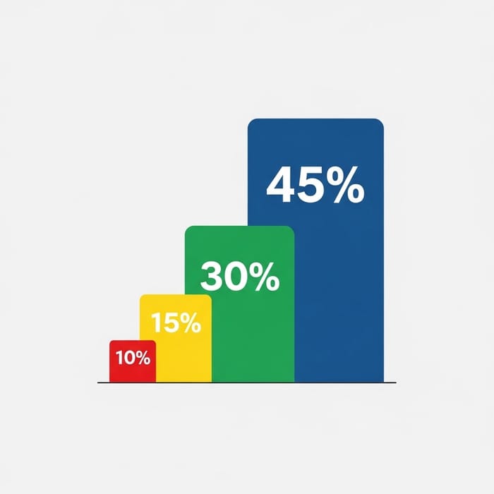 Color-Coded Percentage Chart for Visual Representation | AI Art ...