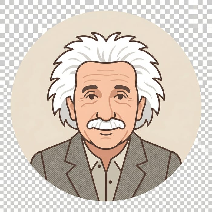 Cartoon Portrait of Albert Einstein - Professional Style | AI Art ...