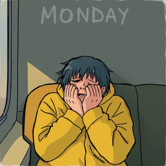 Overcoming Monday Blues: Finding Hope | AI Art Generator | Easy-Peasy.AI