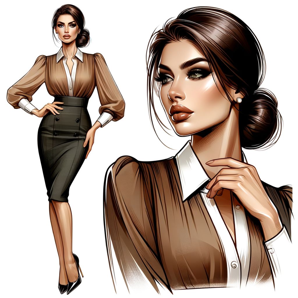 Captivating and Sophisticated | Stylish Woman with Glamour | AI Art Generator | Easy-Peasy.AI