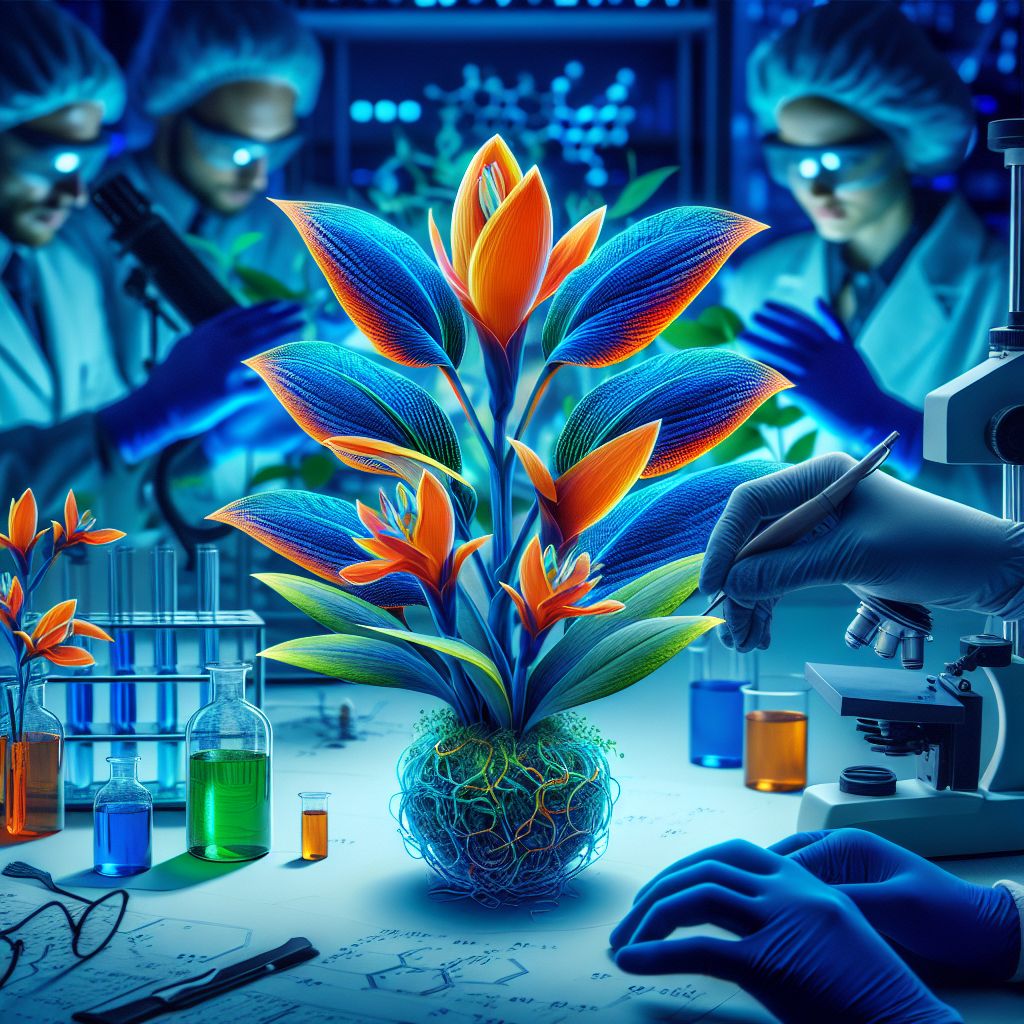 Genetically Modified Plant with Unusual Colors | Lab Environment | AI ...