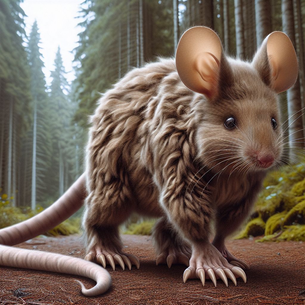 Fascinating Mouse-Bear Creature in Woodland Setting | AI Art Generator ...