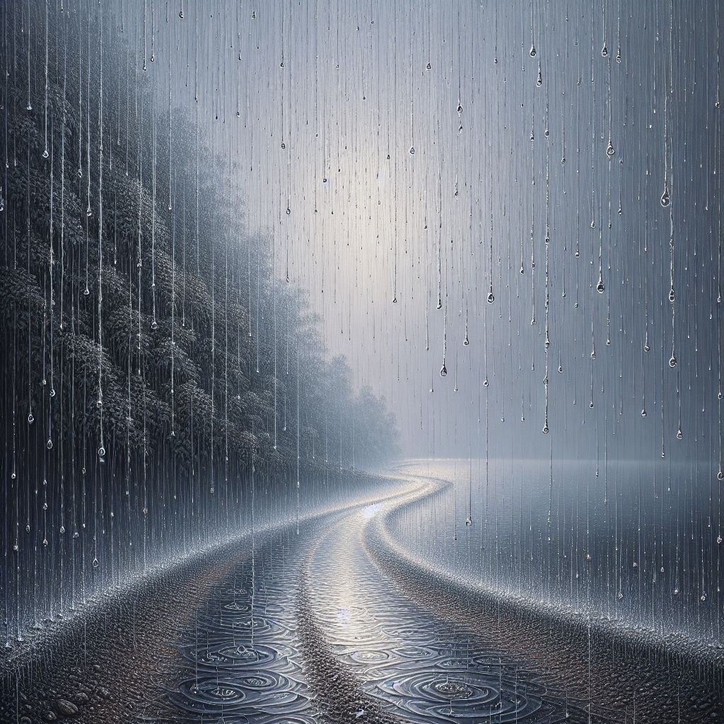 Tranquil Rainfall Scene: Moody and Dramatic Atmosphere | AI Art ...