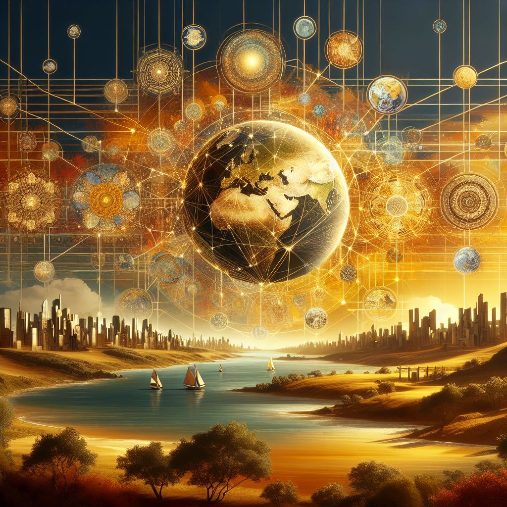 Globalization Concept Through Cultural Landmarks Web | AI Art Generator ...