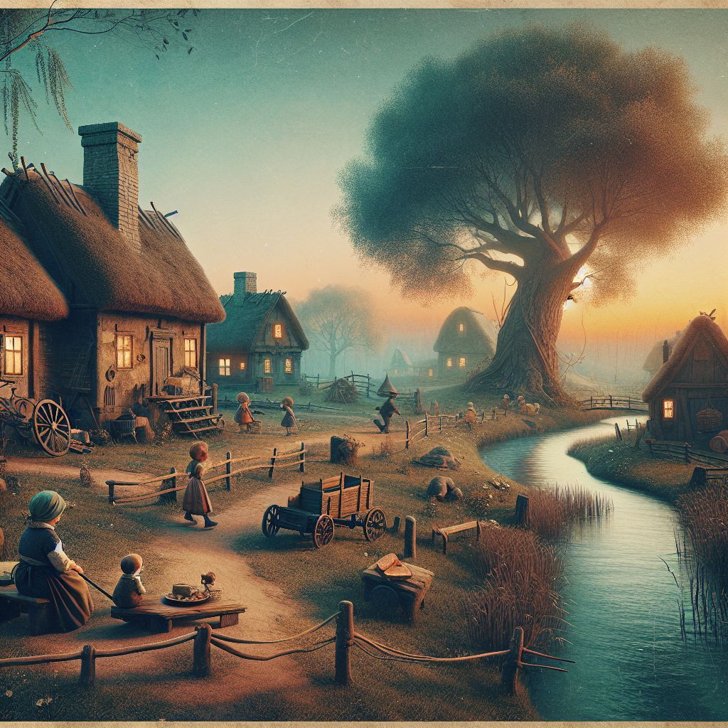 Whimsical Animated Short Film: Nostalgic Village Scene | AI Art ...