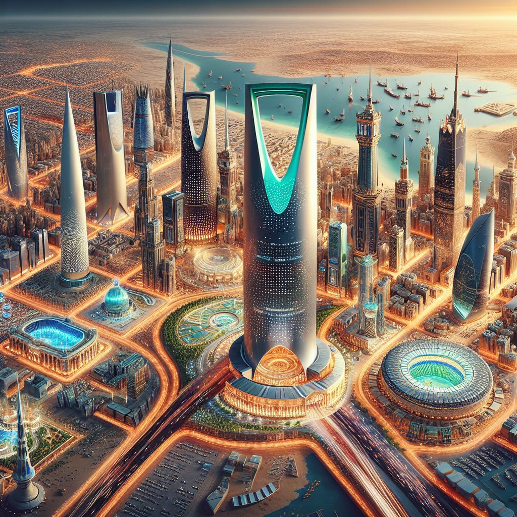 Iconic Landmarks of Saudi Arabia | Jeddah, Riyadh & Neom | AI Art ...