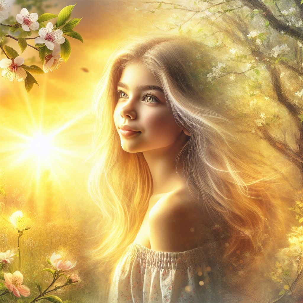 Young Girl to Woman Transformation | Vibrant Summer Beauty | AI Art ...