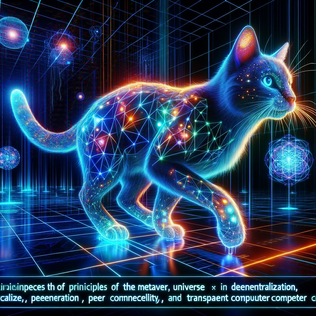 Digitized Feline Creature in Futuristic Metaverse | Web3 Cat | AI Art ...