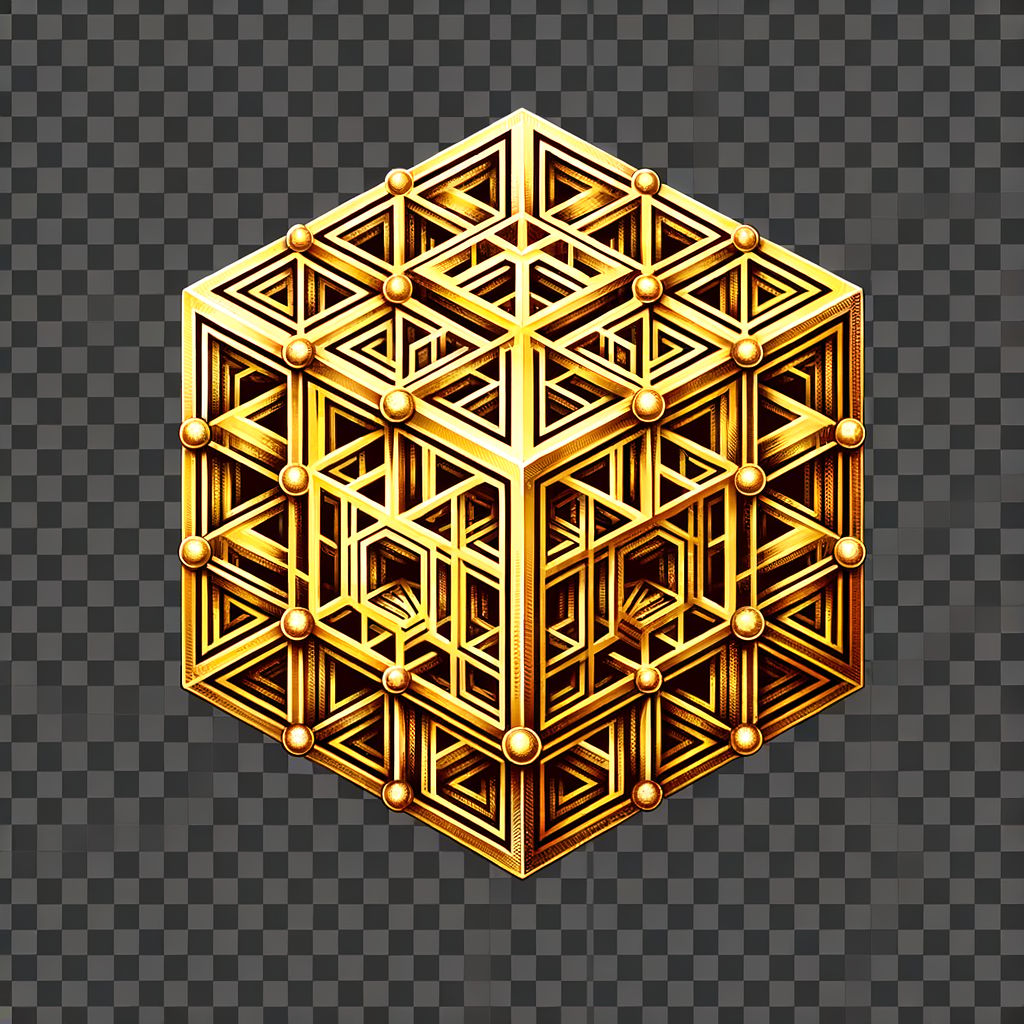 Golden Metatron's Cube: Geometric Precision & Symmetry | AI Art ...