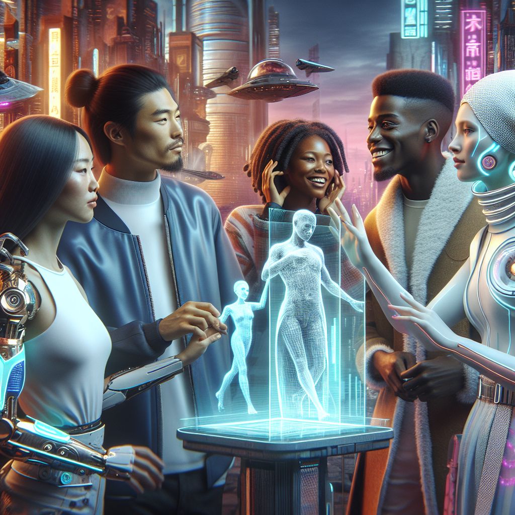 Futuristic Open Relationships in Cyberpunk City - Societal Shift | AI ...