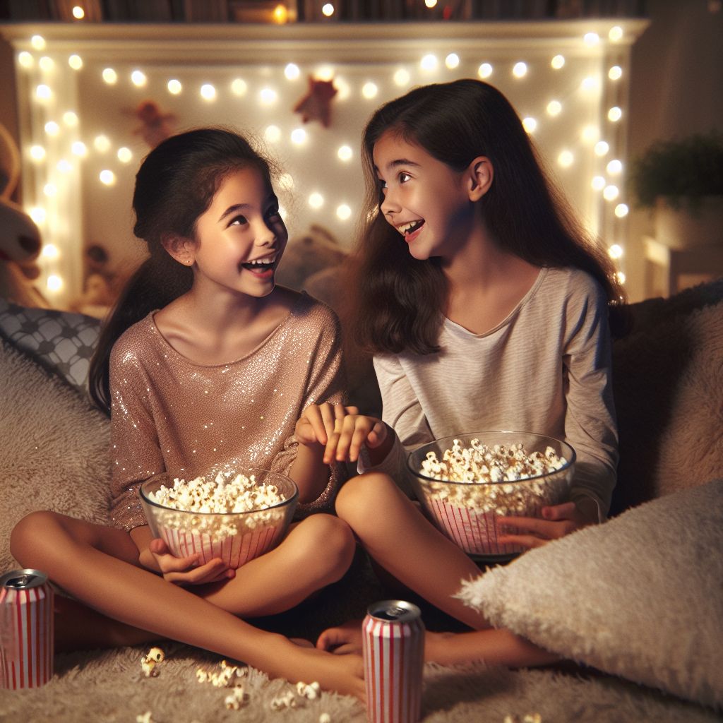 Innocence & Friendship: Cozy Sleepover of Two Diverse Girls | AI Art ...