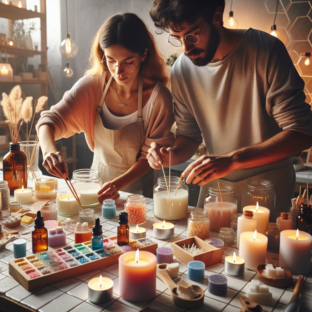 Artisan Soy Candle Making Studio - Creative Collaborative Craft | AI ...