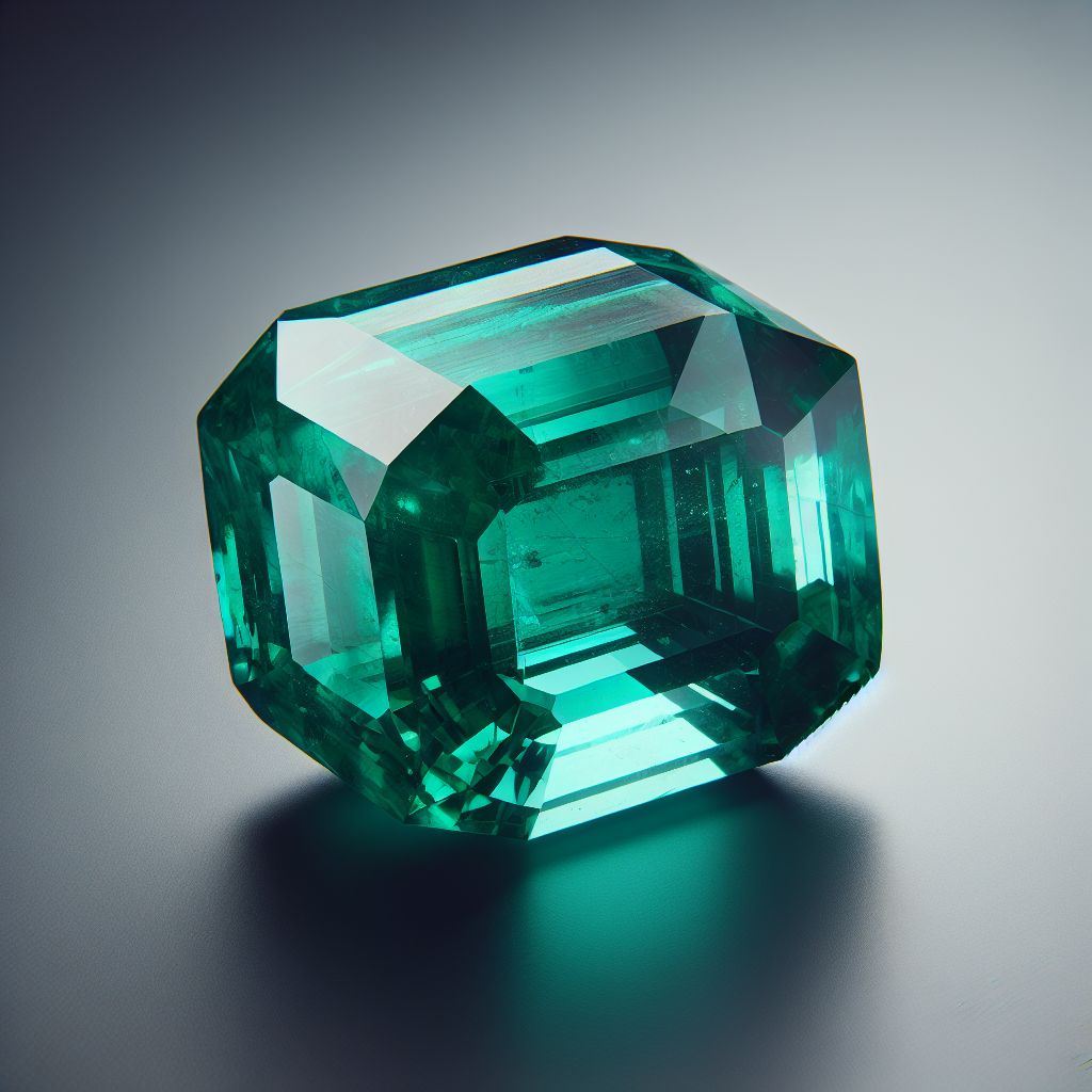 Large Clear Uncut Emerald - Beautiful Deep Green Color | AI Art ...