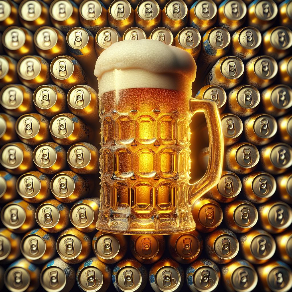 Traditional Glass Mug Filled with Cold Frothy Beer - Inviting Clarity ...