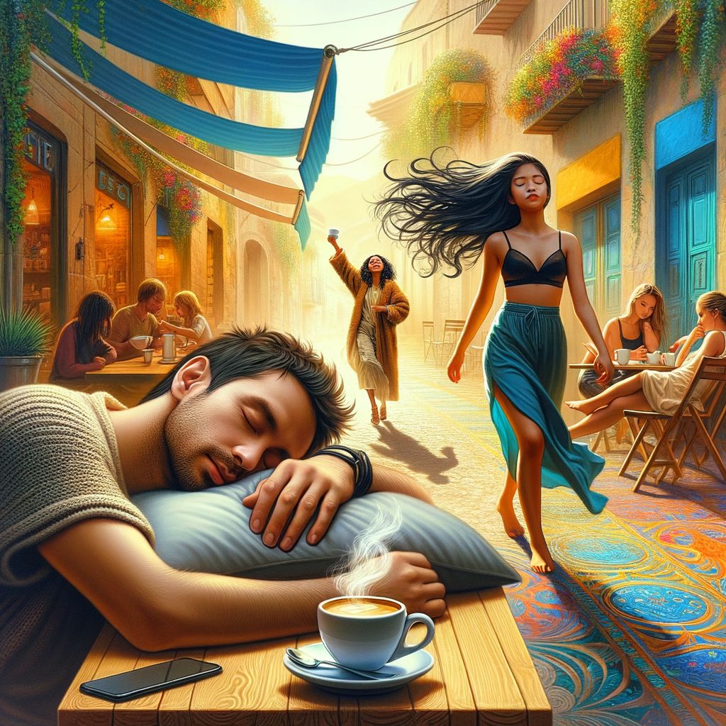 Tranquil Cafe Scene: Multicultural Moments of Calm | AI Art Generator ...