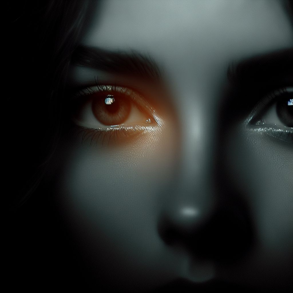 Gentle Gleam of Affection in Woman's Eyes | AI Art Generator | Easy ...