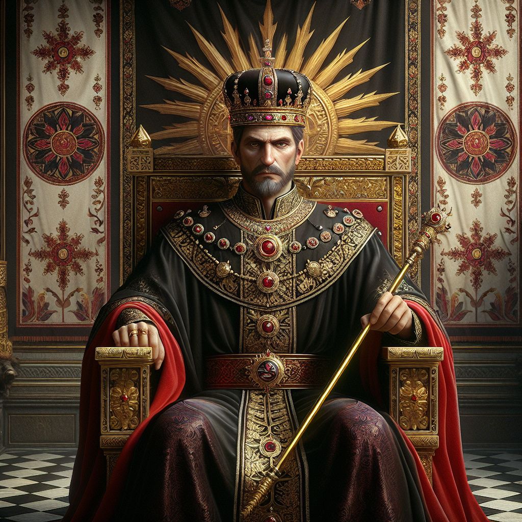 Majestic Royal Throne Room: Male Middle-Eastern Figure | AI Art ...