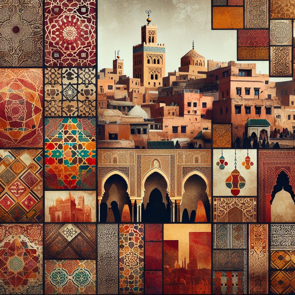 Spicy Marrakech: Vibrant Textures and Warm Colors | AI Art Generator ...