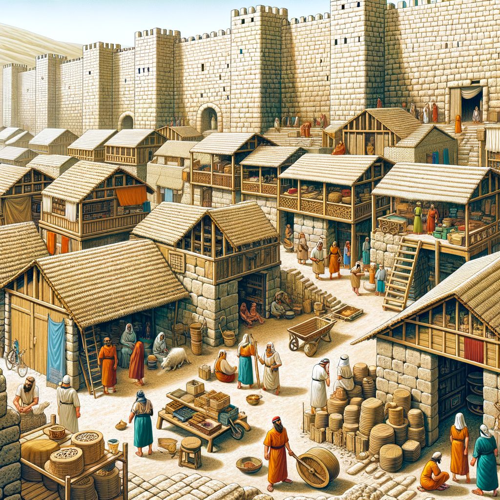 Ancient City of Jericho in the Bronze Age | AI Art Generator | Easy ...