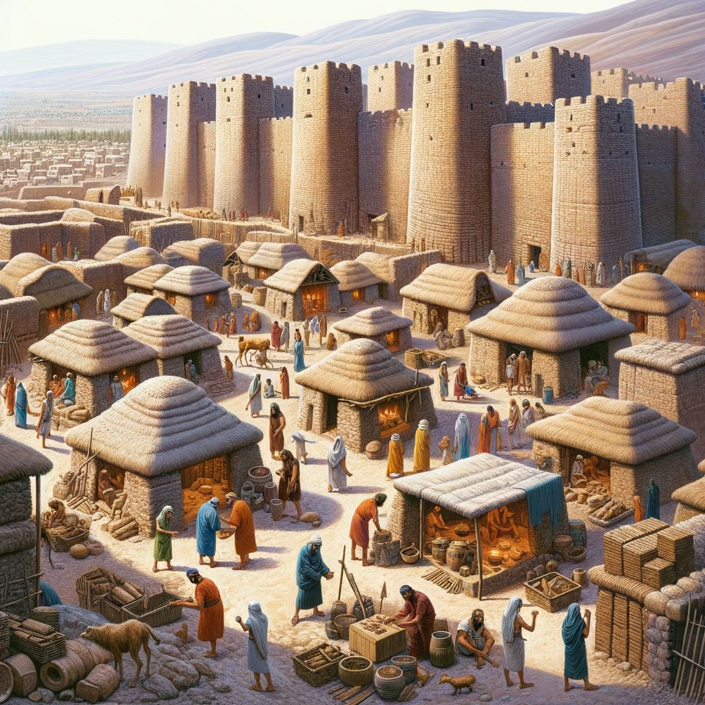 Ancient City of Jericho: Bronze Age Life Inside Mud Brick Walls | AI ...