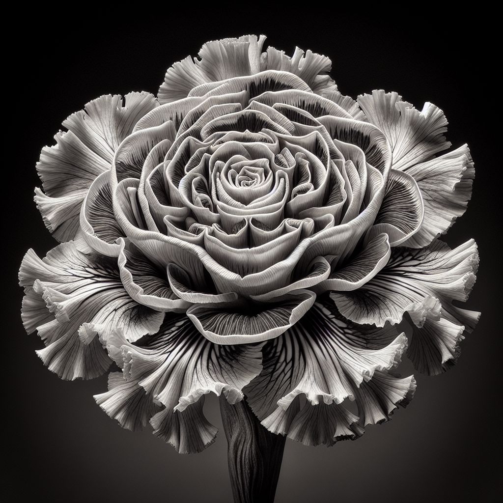 Intricately Pressed Chimera Flower Photo | AI Art Generator | Easy-Peasy.AI