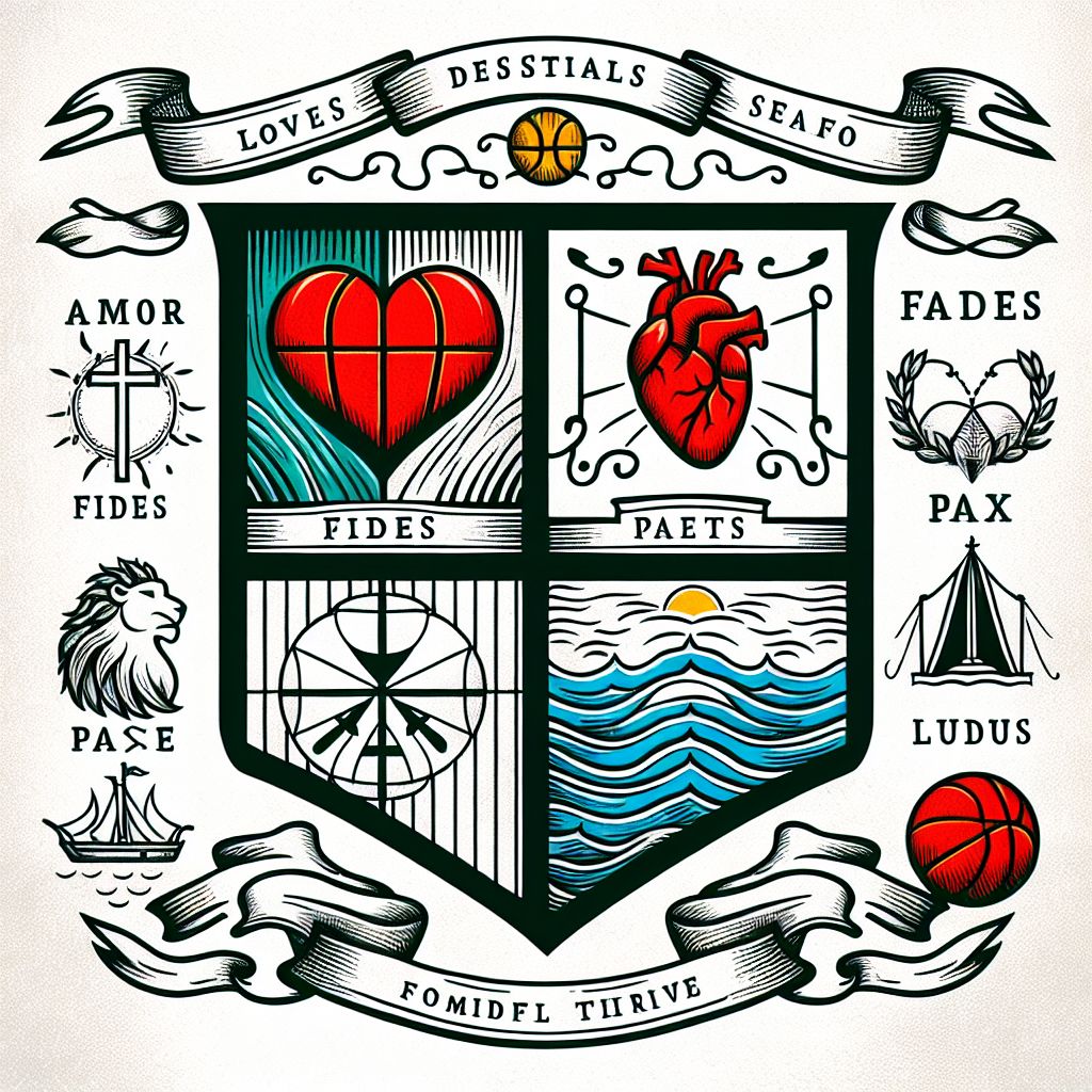 Custom Coat of Arms Design - Symbolizing Love, Passion, Faith, and ...