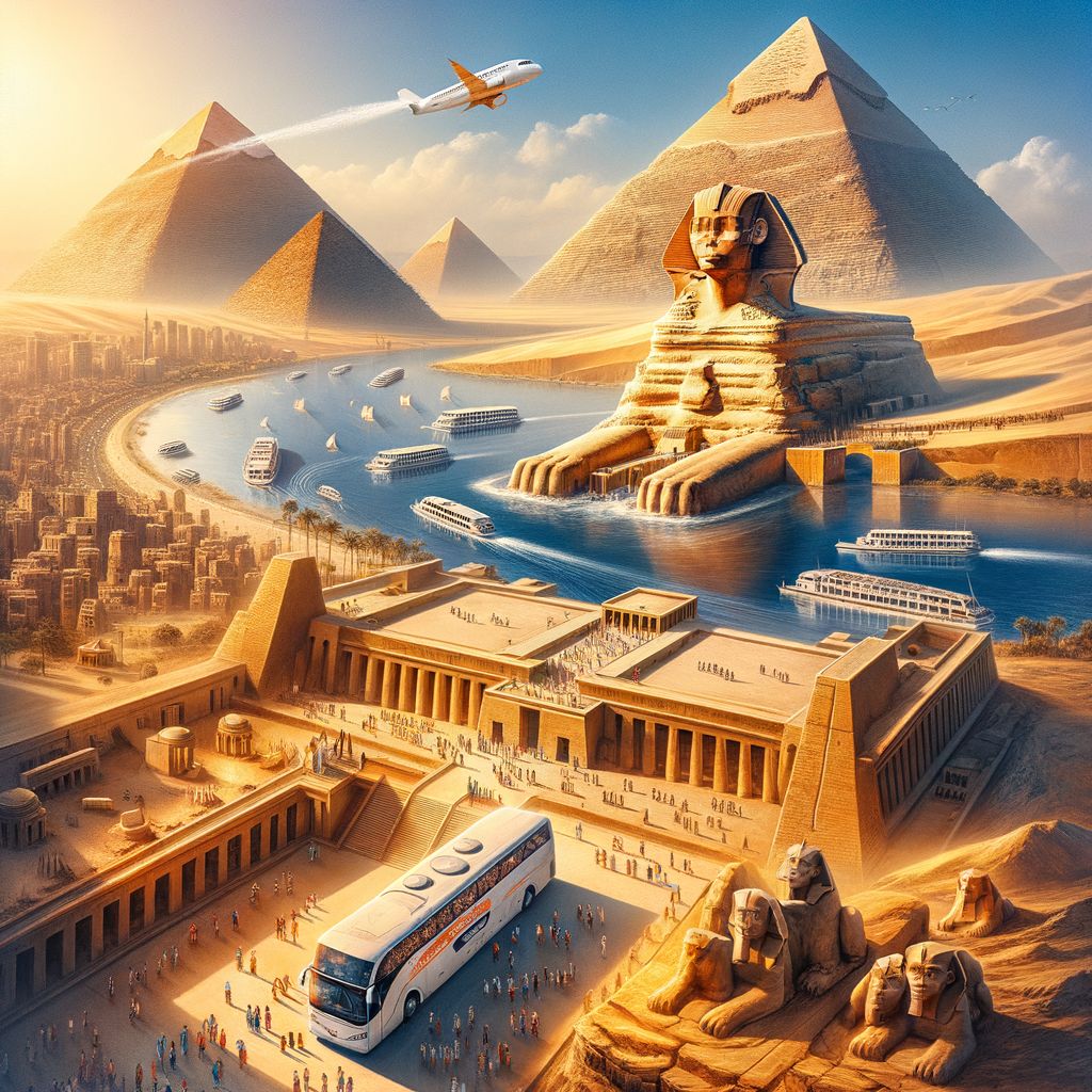 Cairo Day Trip from Hurghada: Pyramids, Sphinx, Egyptian Museum & Nile ...