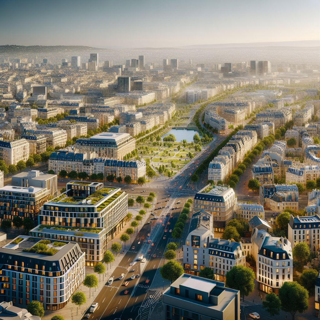 Bustling Cityscape of Merignac: Vibrant Architecture & Lively Streets ...