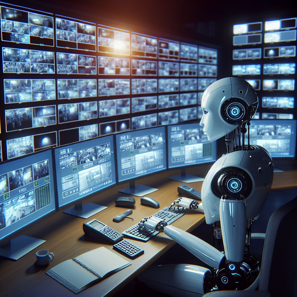 AI CCTV Operator Vsaas OperAItor Control Room Surveillance | AI Art ...