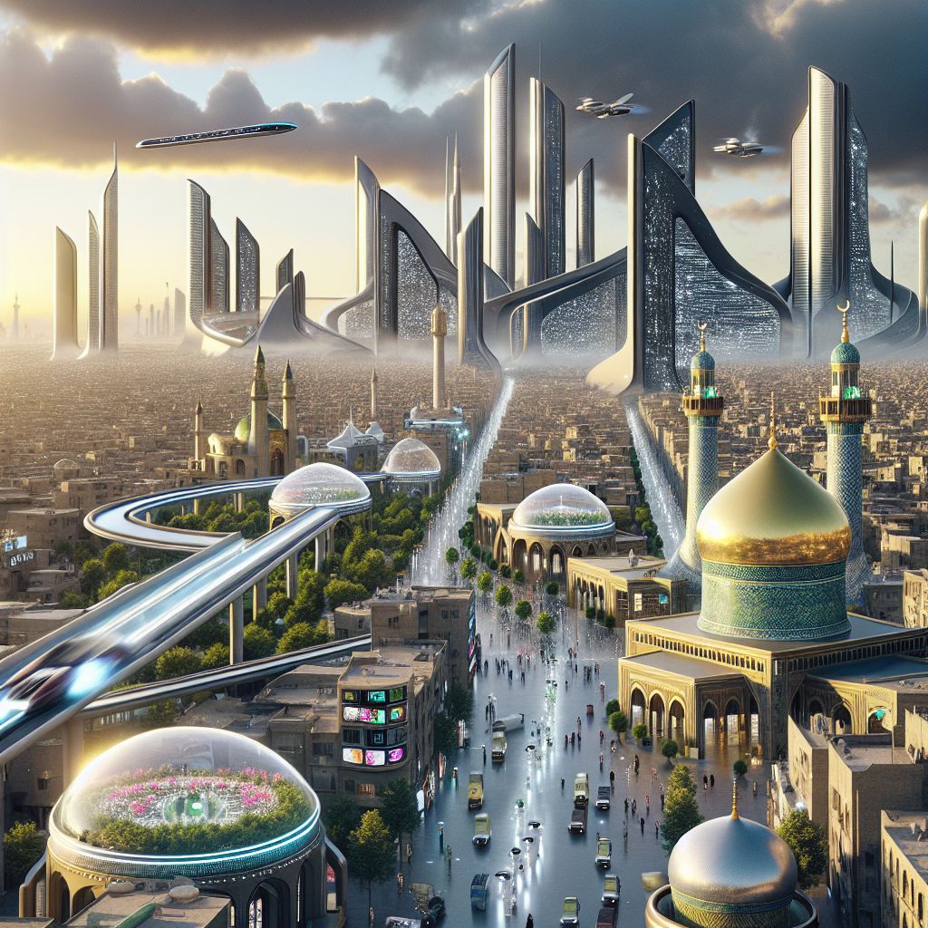 Futuristic Mashhad 2050: Skyline, Architecture, and Culture | AI Art ...