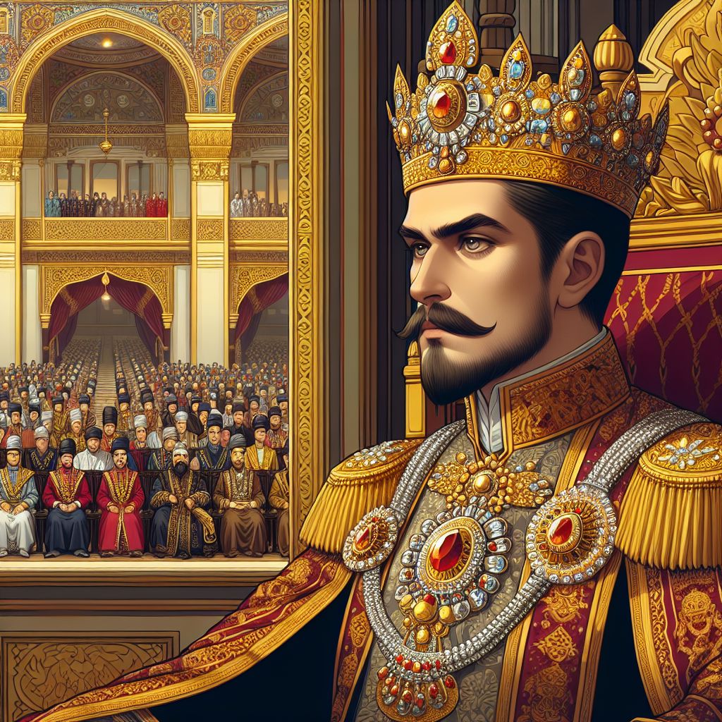 Regal Public Figure in Magnificent Ceremonial Attire | Royal Court | AI ...