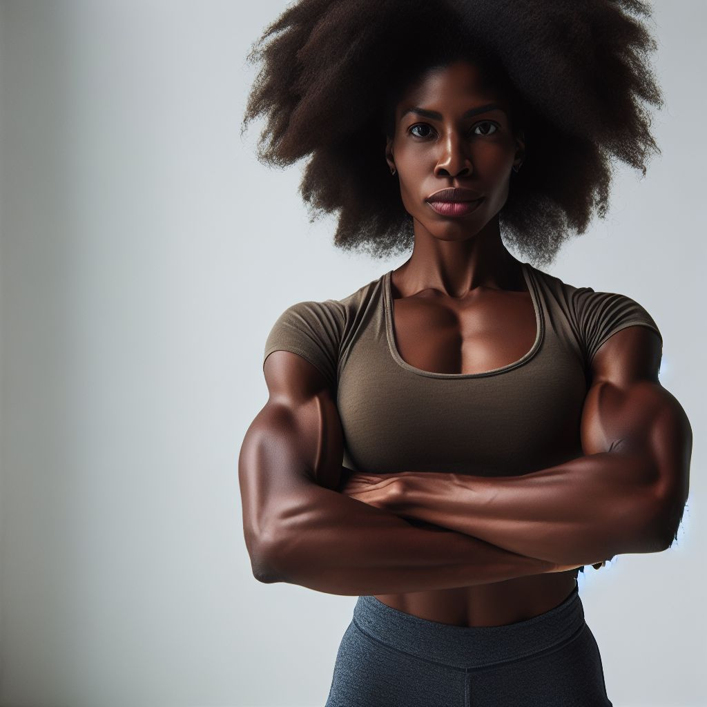 Empowering Black Woman: Confident and Strong Standing Silhouette | AI ...