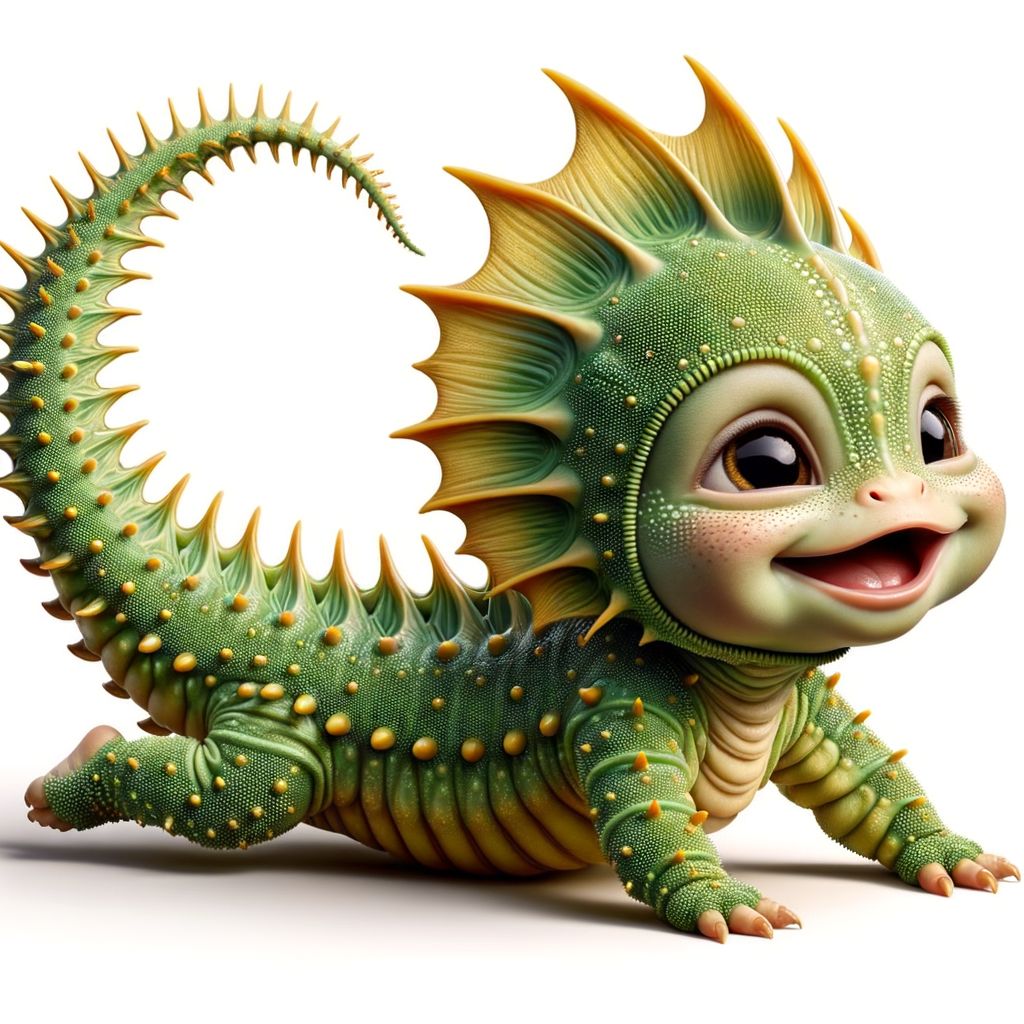 Adorable Baby Creature in Dinosaur Costume | Playful and Joyous | AI ...