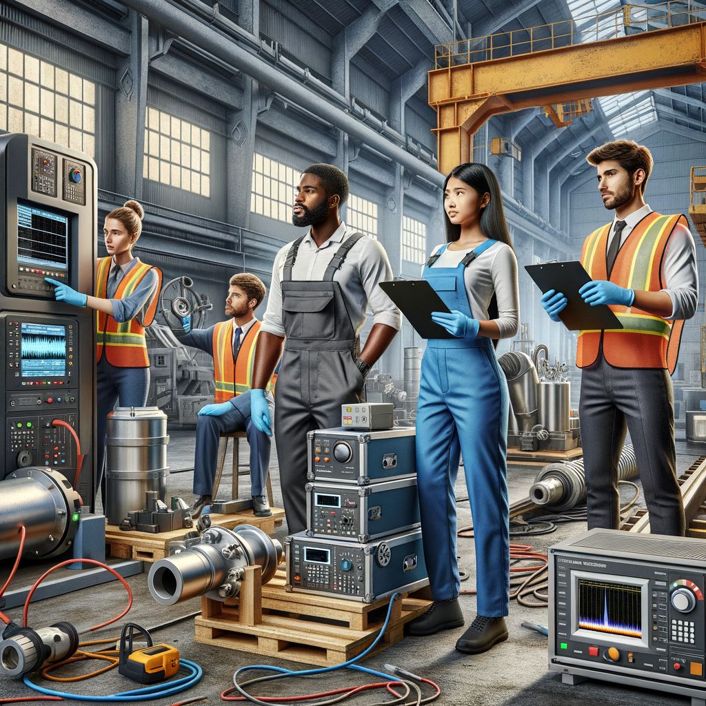 Diverse Nondestructive Testing Team at Work | Industrial NDT ...