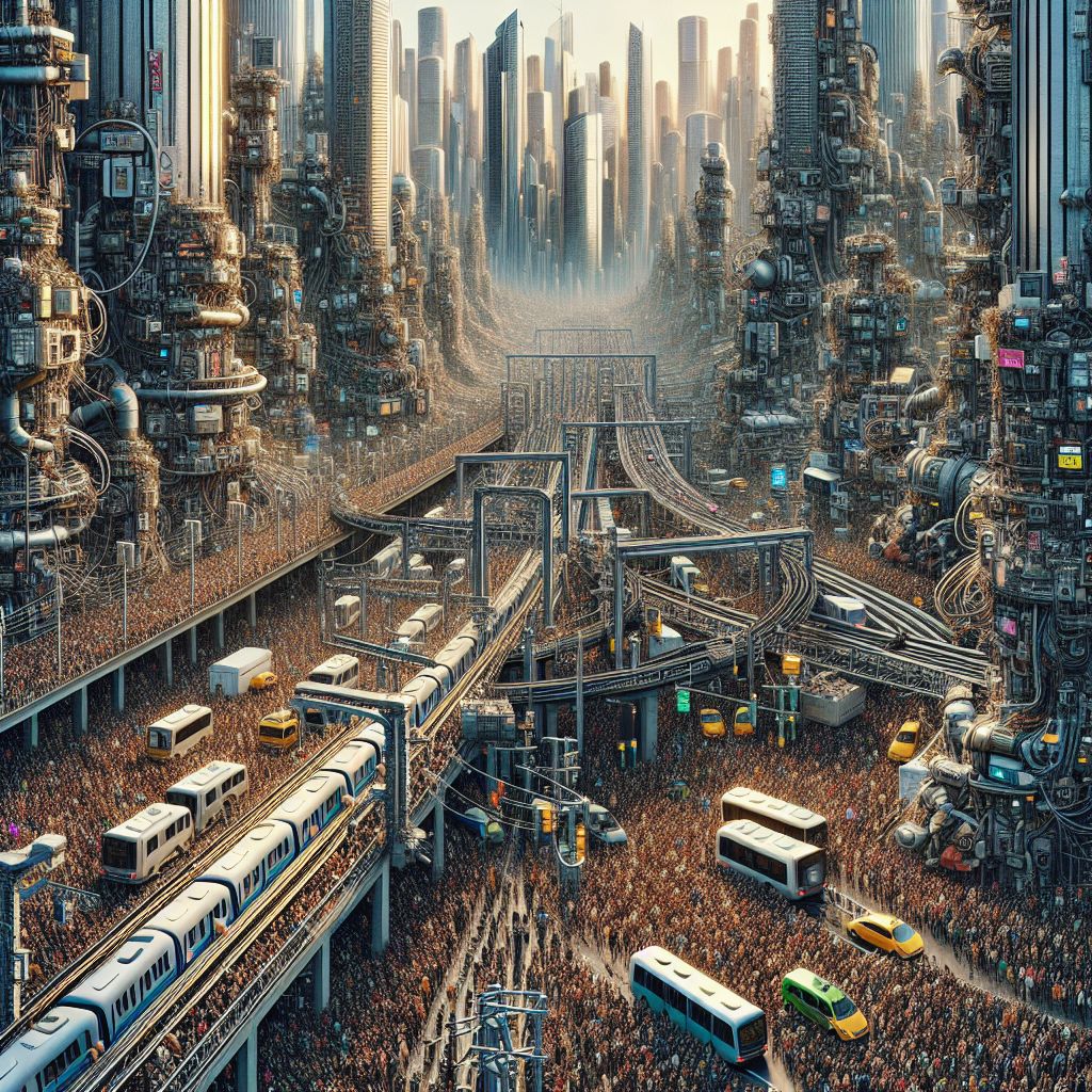 City Chaos: Over-Reliance on Infrastructure in Everyday Life | AI Art ...