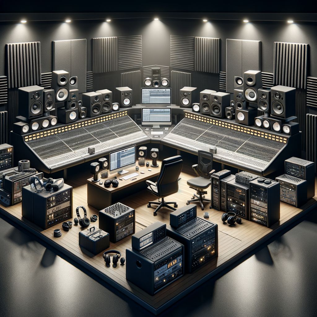 Modern Music Studio | State-of-the-Art Audio Equipment | AI Art ...