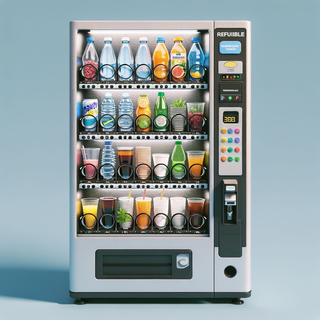 Unique Vending Machine with Refillable Aluminium Glasses | Sustainable ...