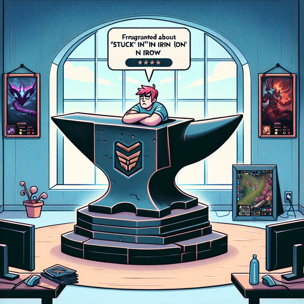Iron Rank Gamer in League of Legends | Competitive Match Illustration ...