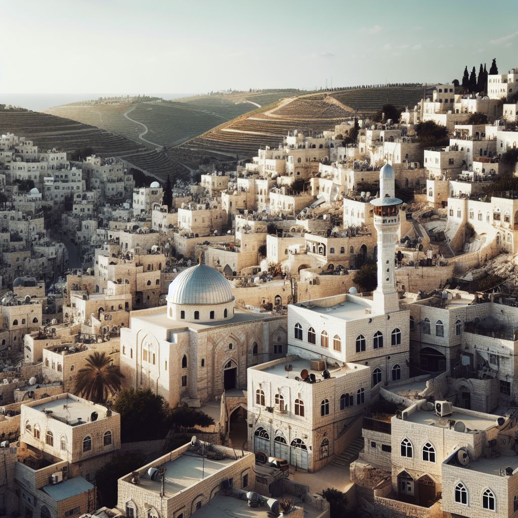 Old City in Palestinian Territories - Scenic Daytime View | AI Art ...